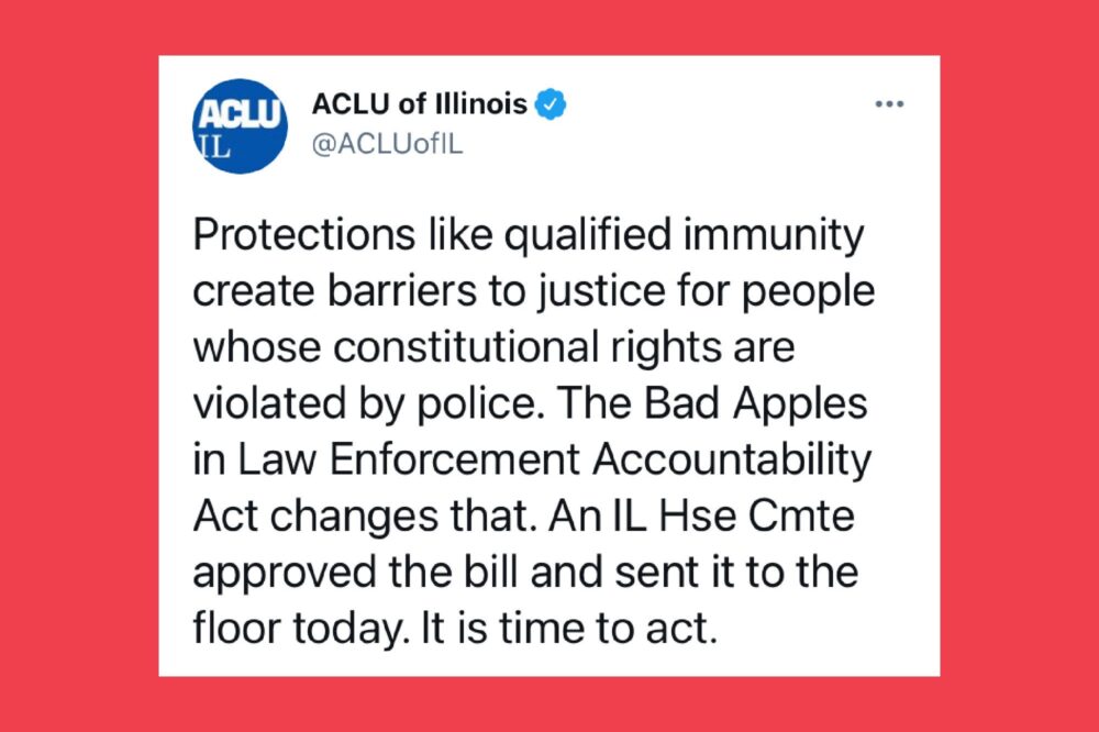 ACLU Celebrates Approval of House Bill 1727 - The Bad Apples in Law ...
