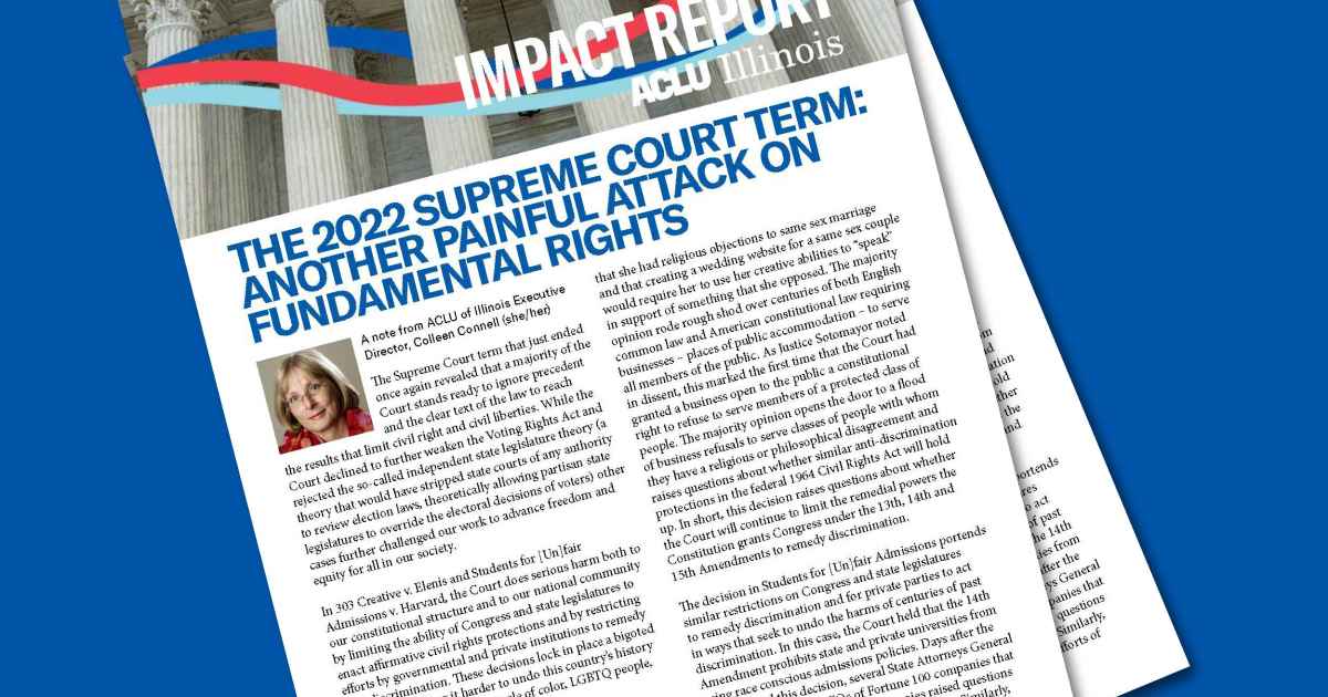 Impact Report: August 2023 | ACLU of Illinois