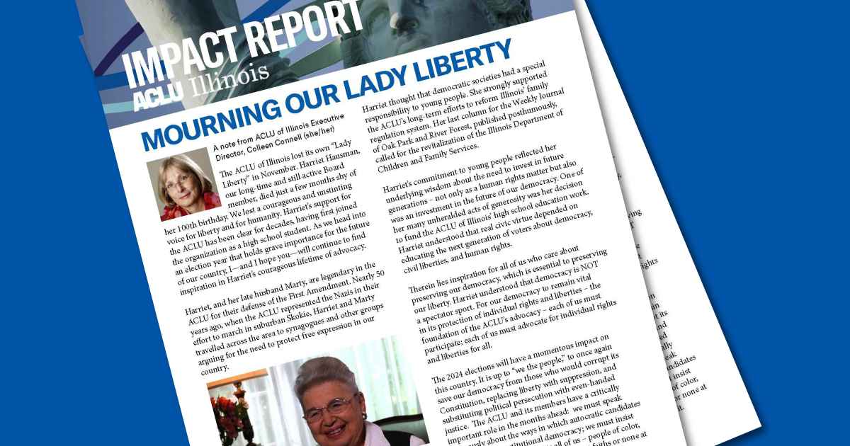 Impact Report: December 2023 | ACLU of Illinois
